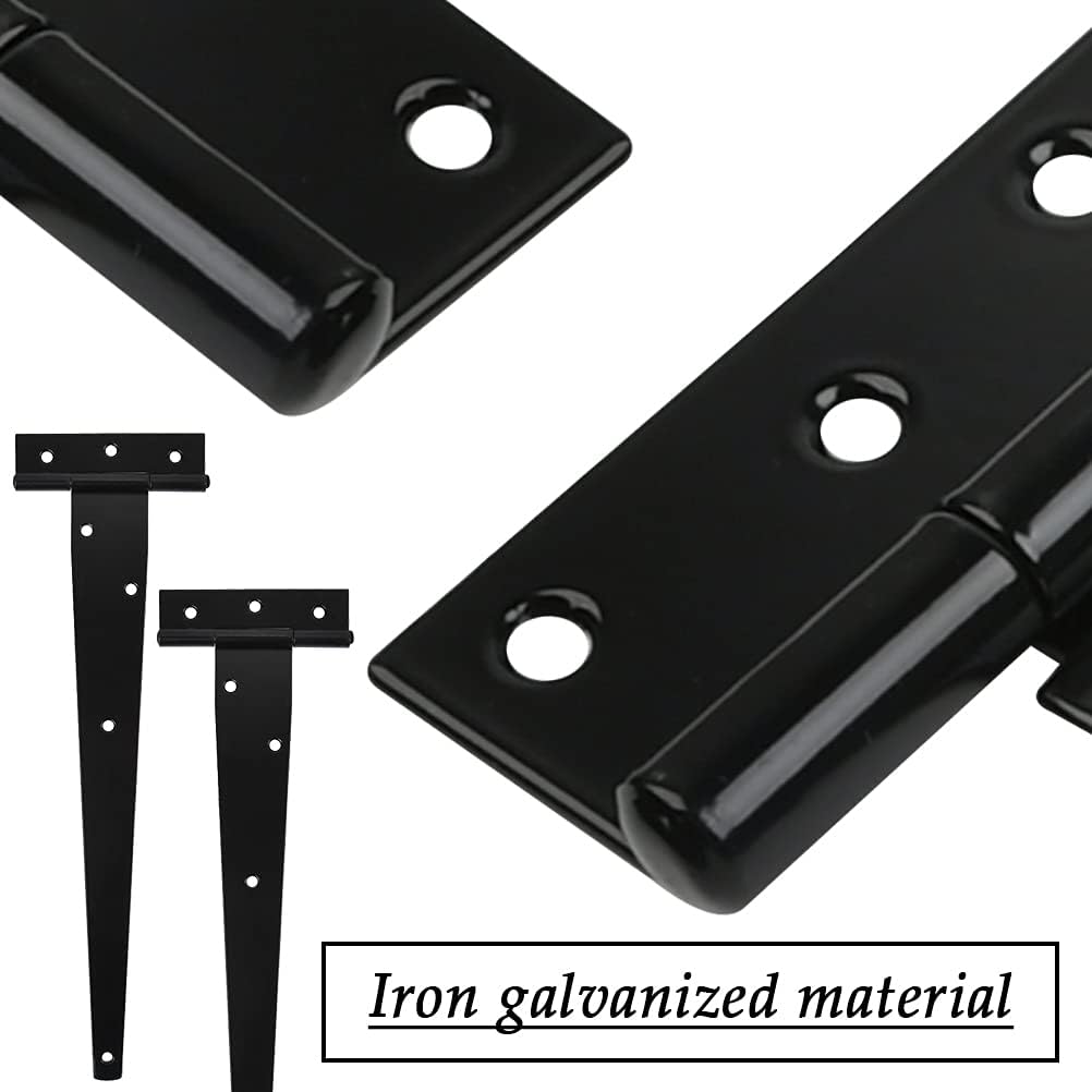 CENEBN 7 Pcs 12″ T-Hinge with 24 Screws & Cuboid Level Bubble,12″ Heavy ...