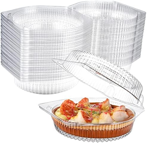 Amazon.com: 40 Pcs Disposable Pie Keeper Clear Plastic Dessert ...