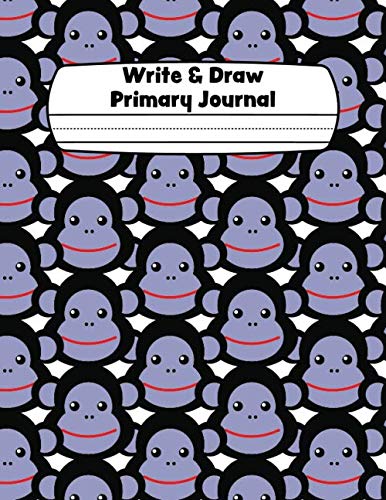 Write & Draw Primary Journal: Half Blank Space Half Lined Pages ...