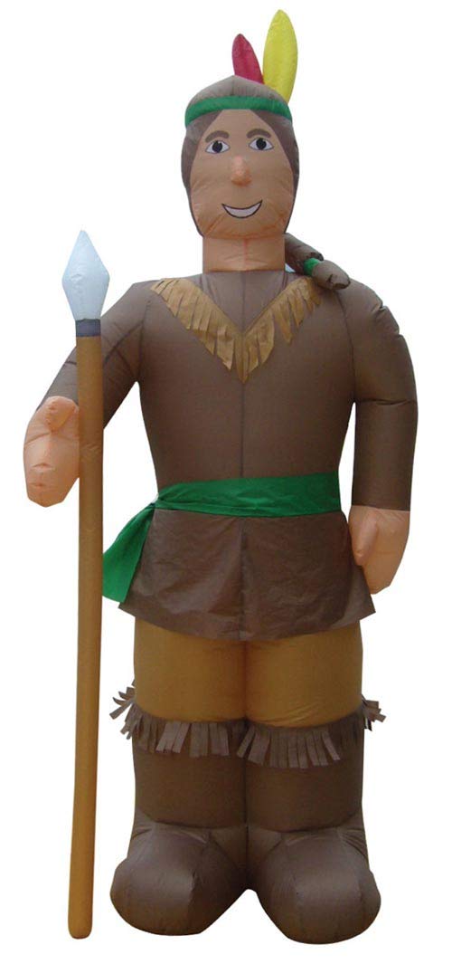 Amazon.com: Air Blown Inflatable 7'9" Native American Man Holding A ...
