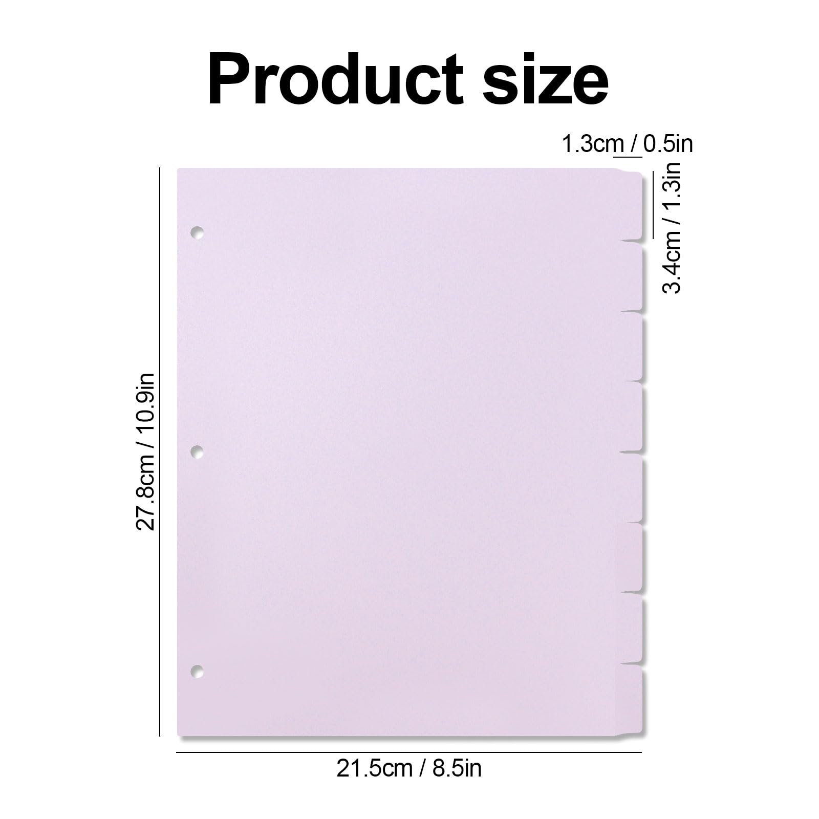 Snapklik.com : Koqye 8-Tab Binder Index Dividers For 3 Ring Binders ...