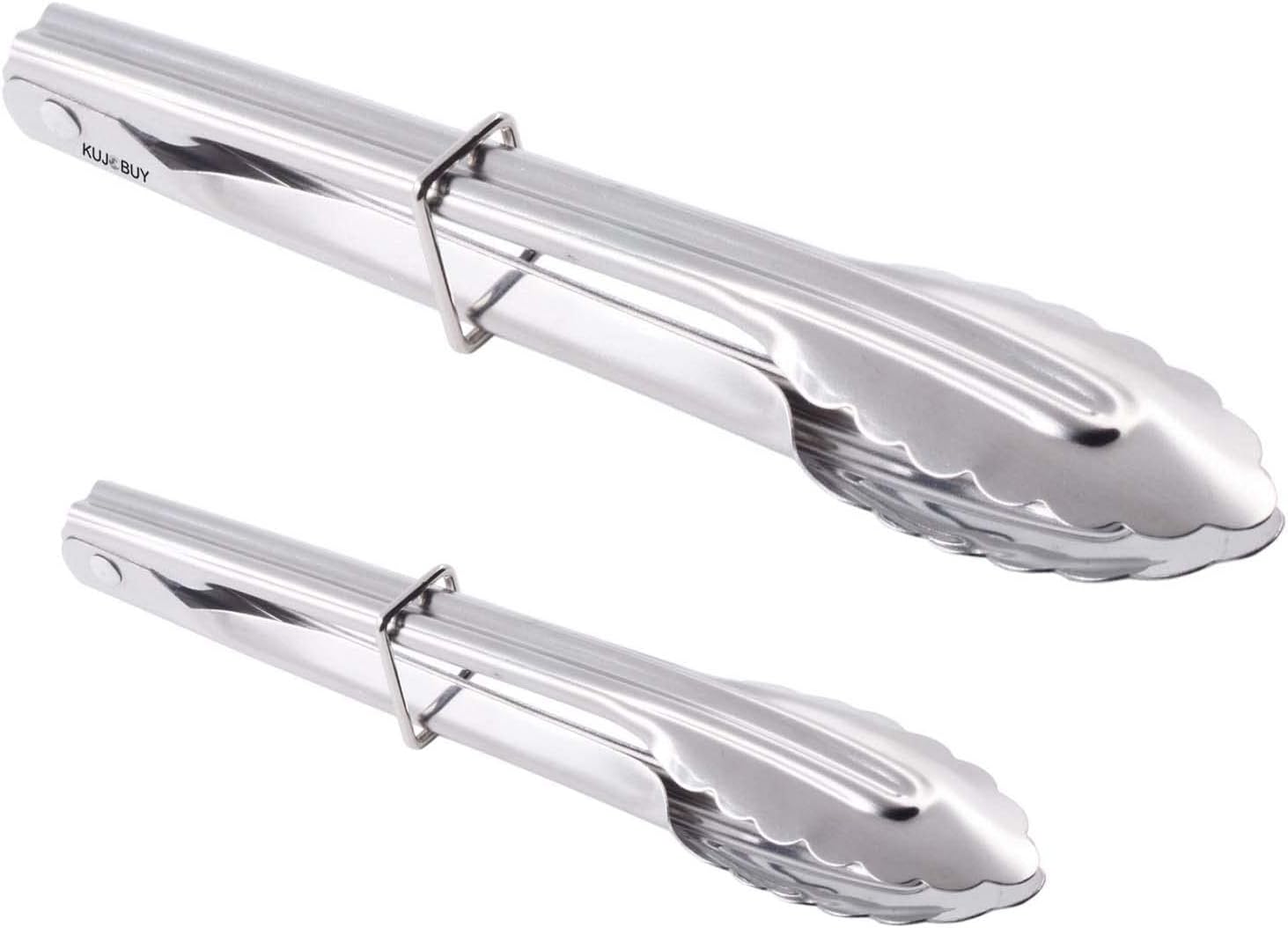 Amazon.com: Stainless Steel Serving Tongs Metal Cooking Tongs with ...