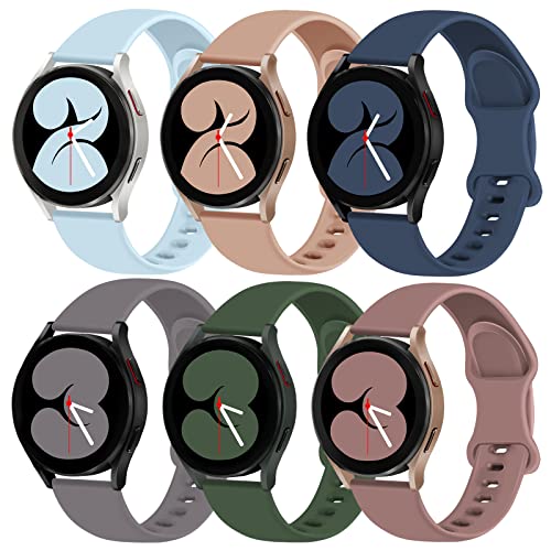 TRA 6 Pack Sport Silicone Band 20mm Compatible with Samsung Galaxy ...