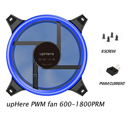upHere Blue Computer Case Fan 120mm LED Silent Fan for Computer Cases ...