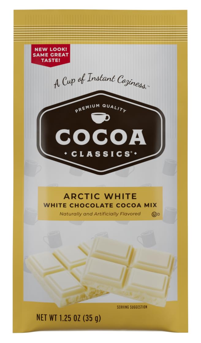 Amazon.com : Cocoa Classics Arctic White Cocoa Mix | Hot Chocolate ...