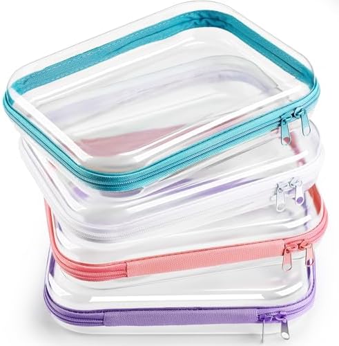 Amazon.com: 6PCS Hard Clear Zipper Case for Storage - Professional ...