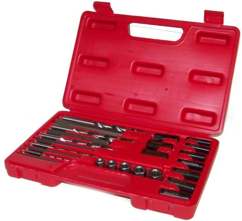 Amazon.com: 25Pc Screw Extractor Easy Out Drill and Guide Set Broken ...