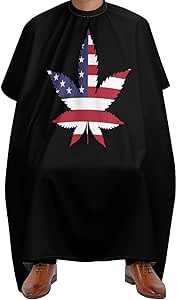 Amazon.com: Weed US Flag Barber Cape Hair Cutting Salon Haircut Capes ...