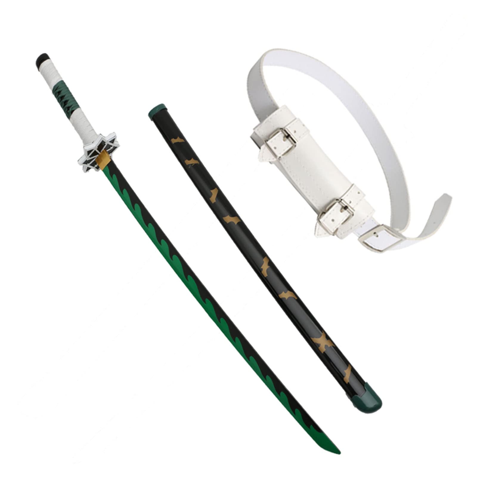 Vrseis Samurai Sword Demon Slayer Cosplay Nichirin Blade Bamboo Knife ...