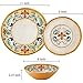 Amazon.com | UPware 12-Piece Melamine Dinnerware Set, Includes Dinner ...