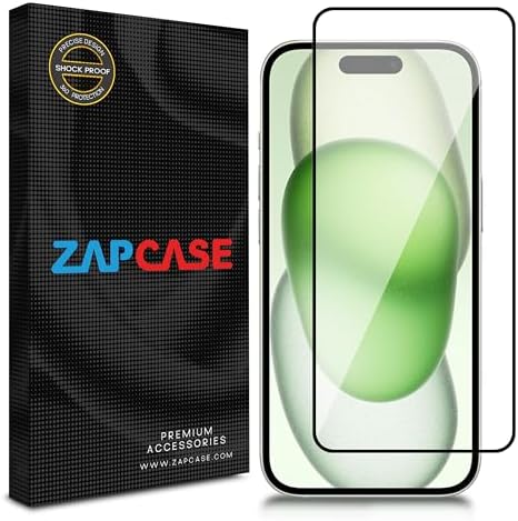 Zapcase HD Plus Tempered Glass Screen Protector Compatible for iPhone ...