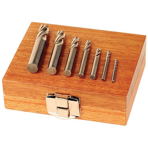 TTC Production 7 Piece Micrograin Solid Carbide Single End Mill Set ...