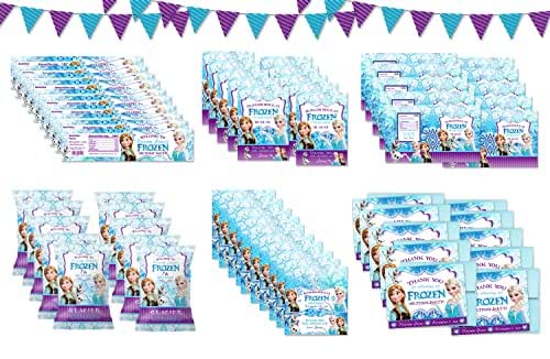 Amazon.com: 60 Piece Frozen Party Supplies Set Completely Custom Elsa ...