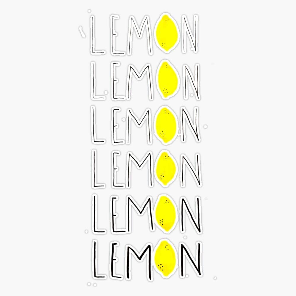 Amazon.com: Lemon Lemon Lemon Sticker Vinyl Bumper Sticker Decal ...