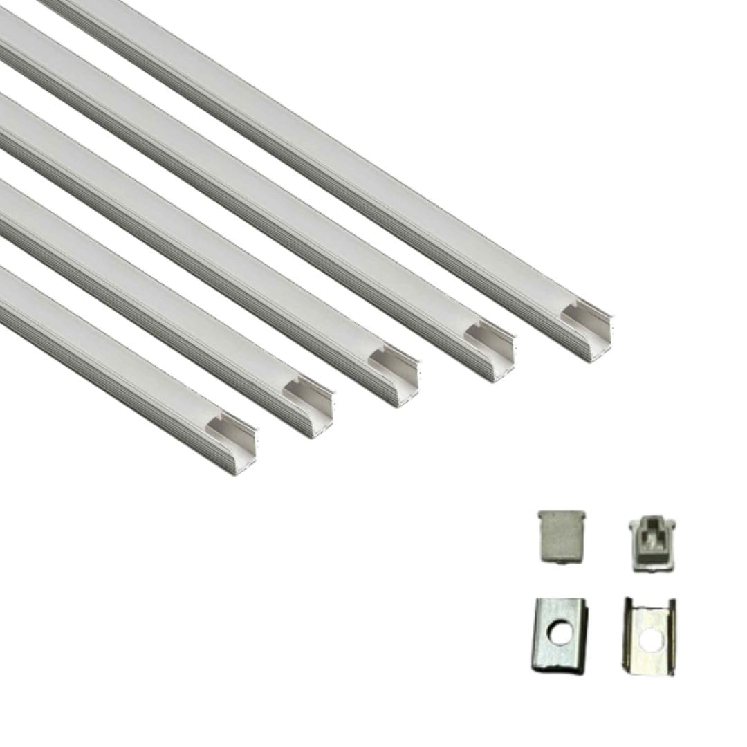 Buy Abaj Lighting Aluminum Rectangular Surface LED 1Meter Profile ...