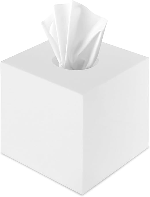 Amazon.com: Square Tissue Box Cover | Fits Standard Square Tissue Boxes ...