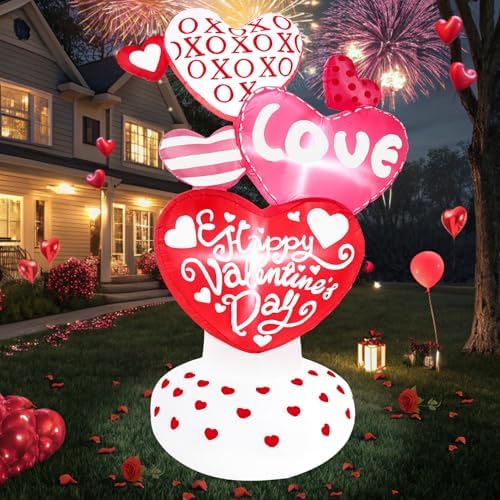 Amazon.com: Wabolay Valentine Inflatables Outdoor Decorations 6FT Giant ...