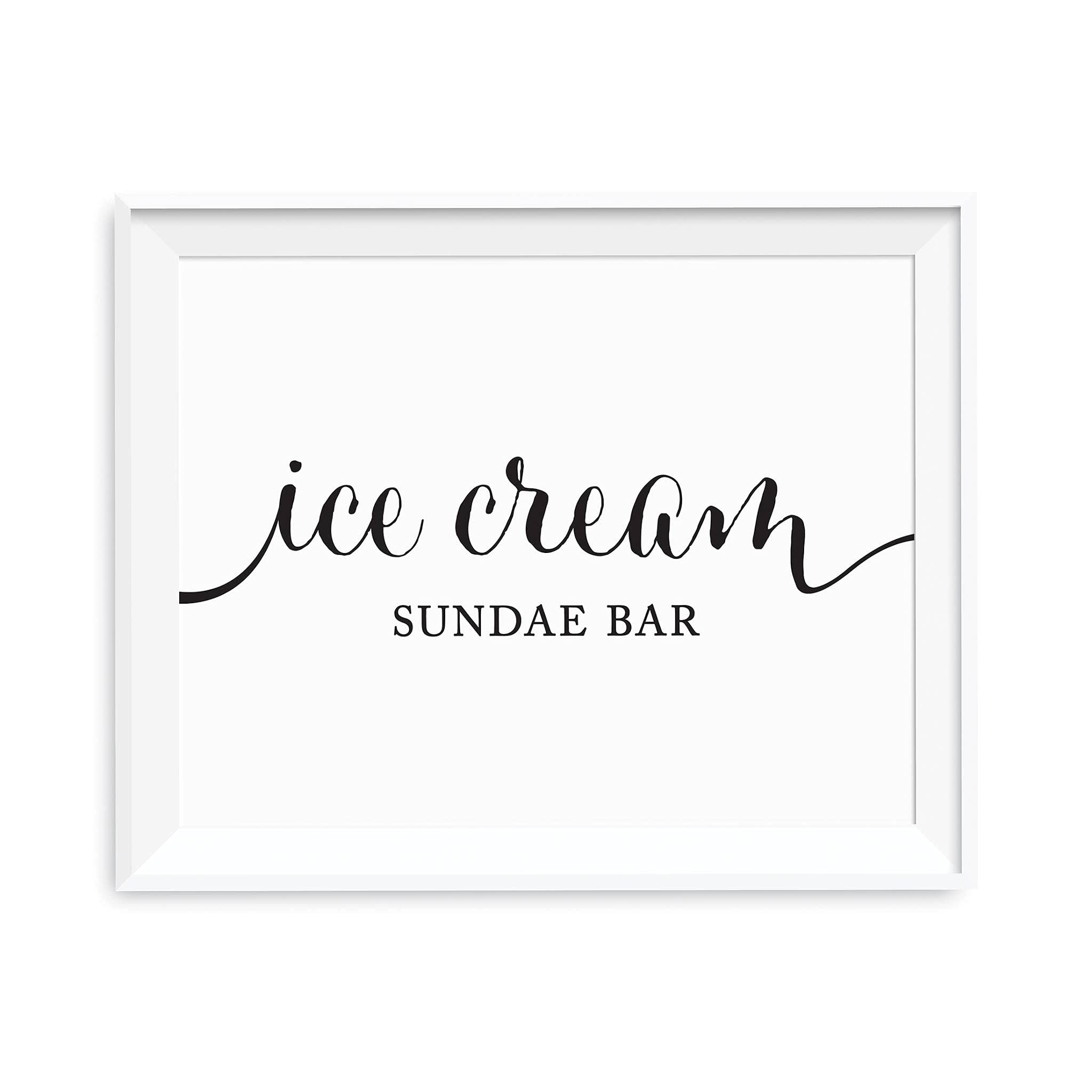 Ice Cream Sundae Bar Signs