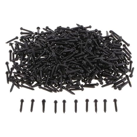 VELURA 3x1 Pack of Black abs Safety Eyes/Nose for Toy Doll Craft DIY 3mm 500pcs|1 Pack of (300 ...