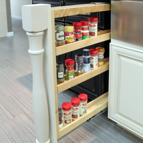 Amazon.com: Dowell 8" Base Filler Pullout with Adjustable Shelves (4005 ...