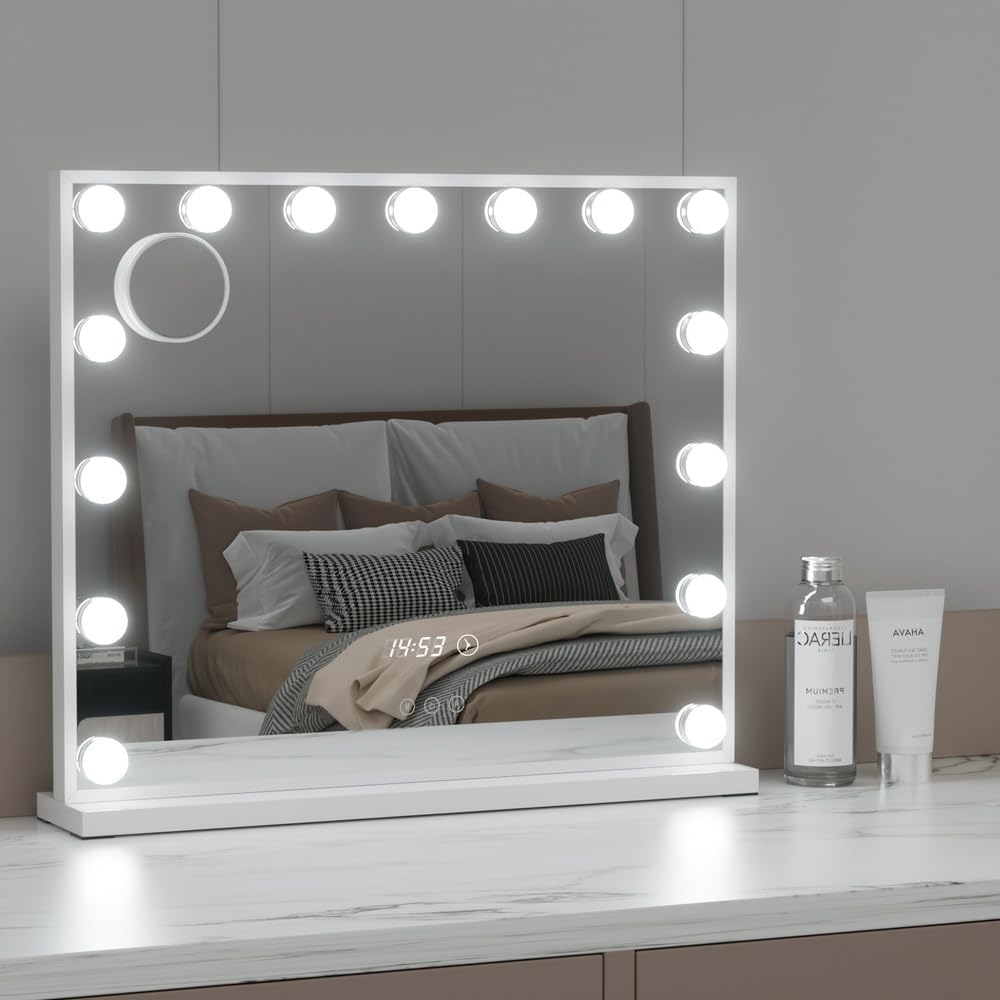Embellir Hollywood Makeup Mirror, 60 x 52cm Vanity Mirrors Beauty ...