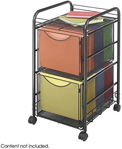 Amazon.com: Safco Products 5212 Onyx Mesh Tub File w/ 2 File Drawers ...