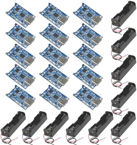 GTIWUNG 15Pcs Type-C USB 5V 1A 18650 Lithium Battery Charger Module Li ...
