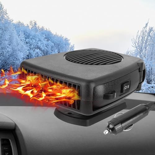 PLACHIDAY Portable Car Heater, 12V Car Heater with 2 in 1 Heating and ...