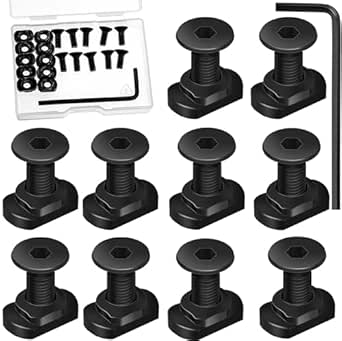 Yaocom T Nut Screw Replacement Sets Compatible with Standard Rail ...