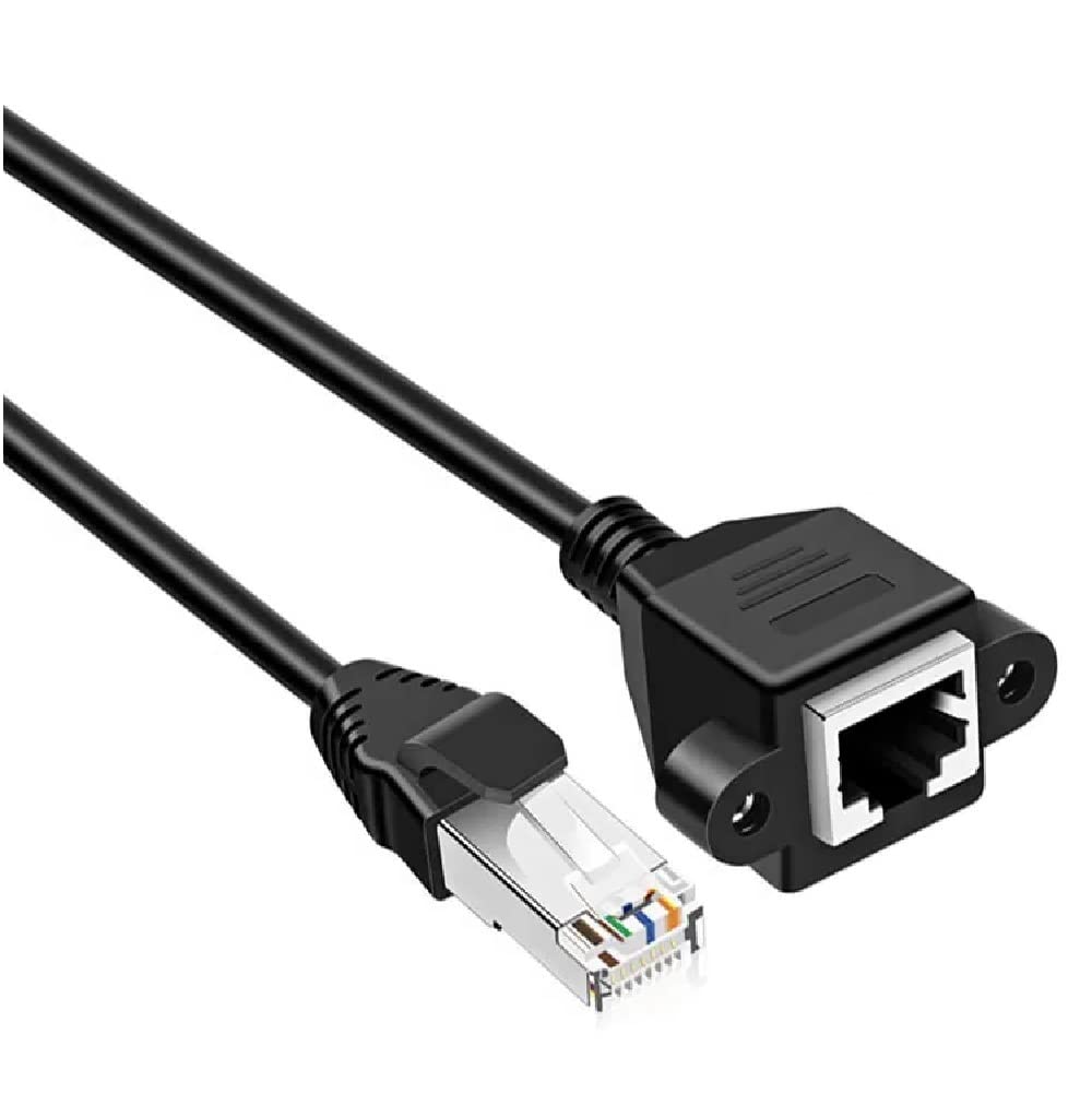 FEDUS Cat 6 Ethernet Network Lan Cable RJ45 Male to Female Shielded ...