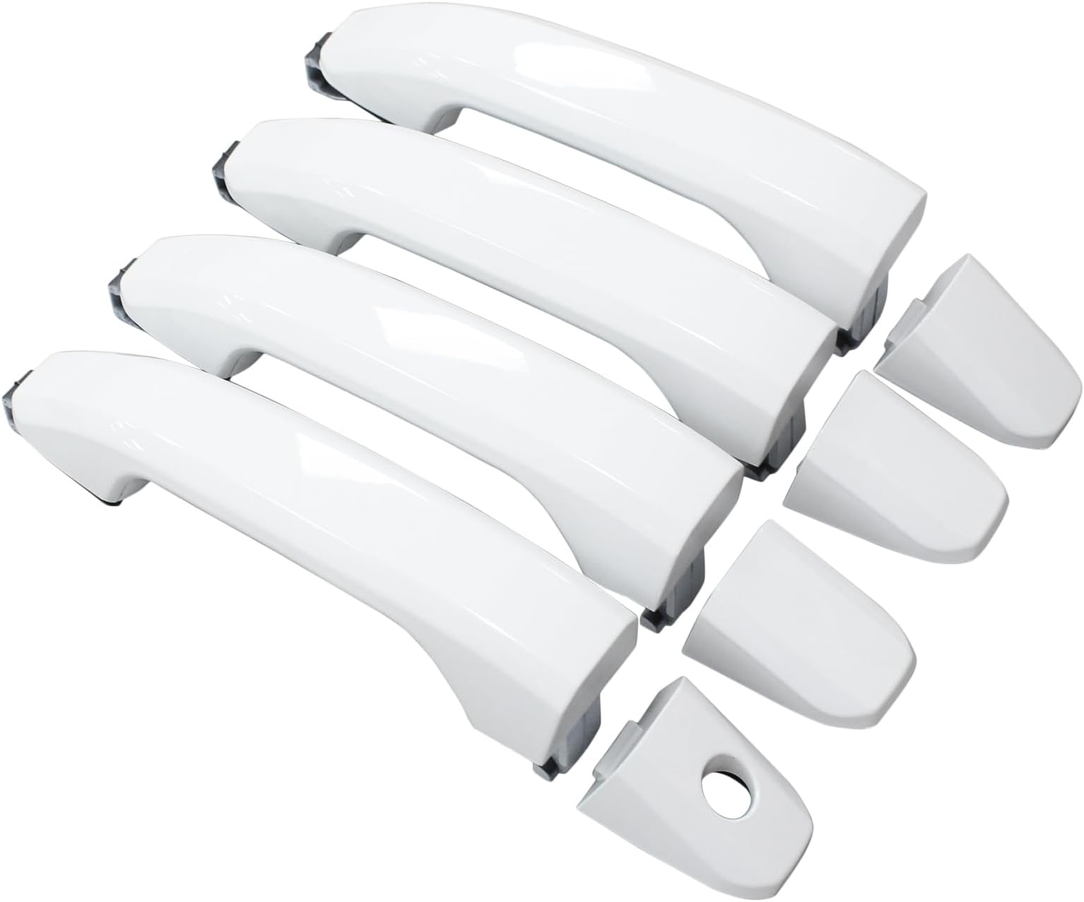 Amazon.com: MOTOKU Set of 4 White Exterior Door Handle for Chevrolet ...