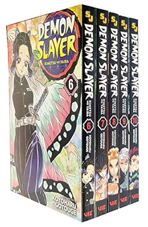 Demon Slayer: Kimetsu no Yaiba Vol 6-10 Collection 5 Books Set ...