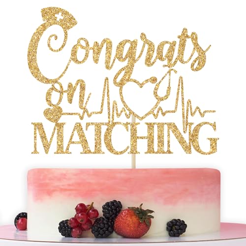 Snapklik.com : Congrats On Matching Cake Topper, Happy Match Day ...