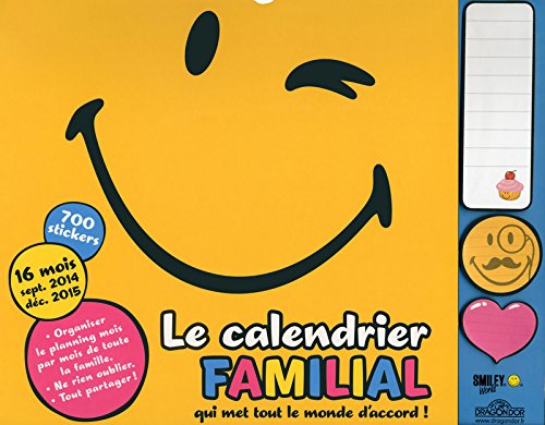 Amazon.fr - CALENDRIER FAMILIAL SMILEY 14 - SMILEYWORLD - Livres