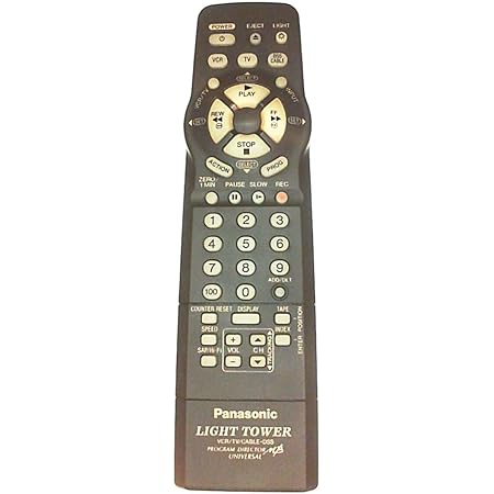 Amazon.com: Panasonic Light Tower Vcr/tv/cable/dss/program Director Mb ...
