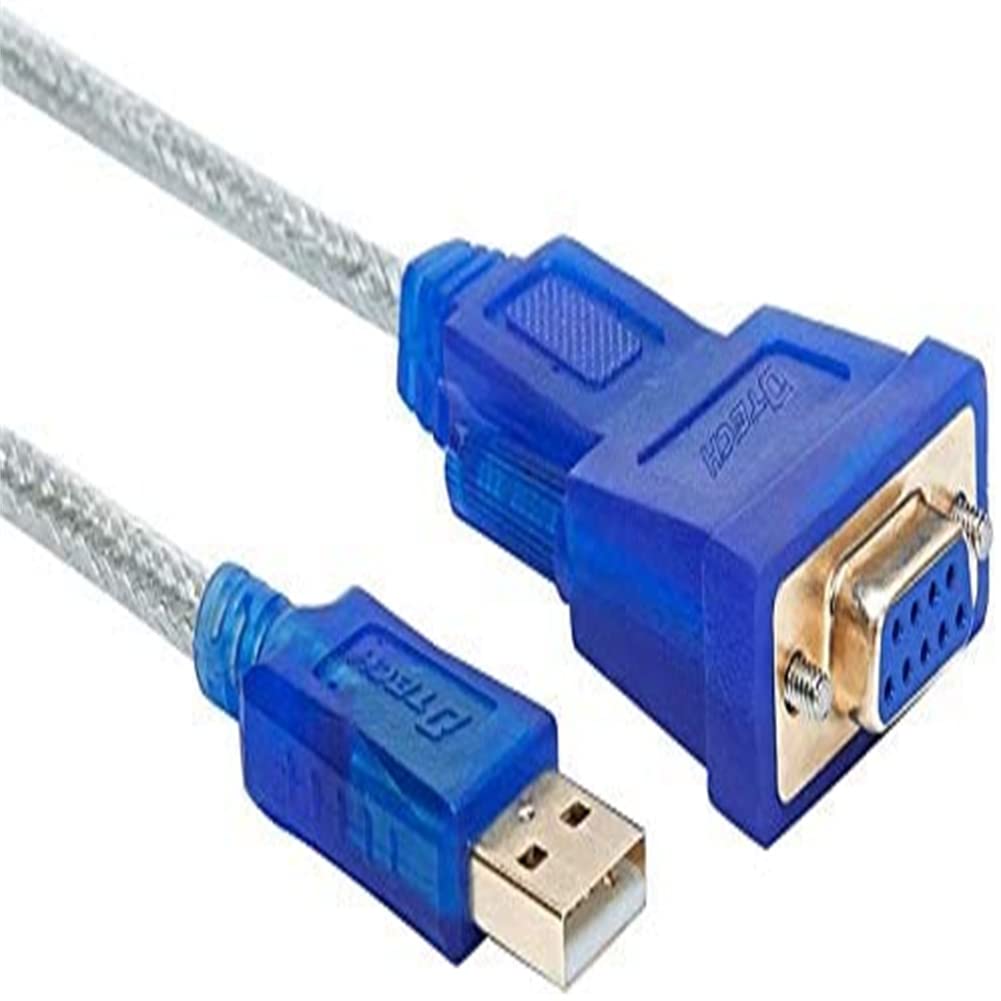 Buy DTech USB to RS232 DB9 Female Serial Adapter Cable Supports Windows ...