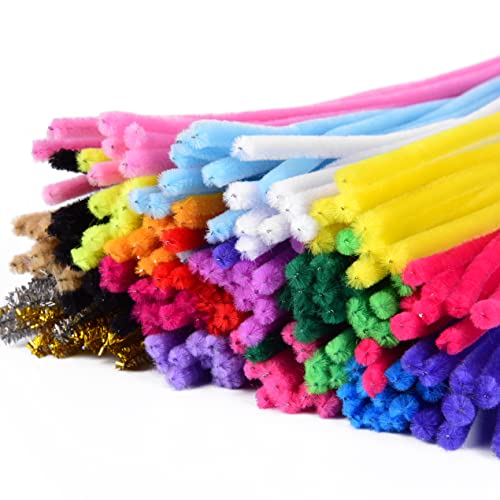 ewtshop DIY Pipe Cleaner Set, Assorted Colours, Bending Plush for ...