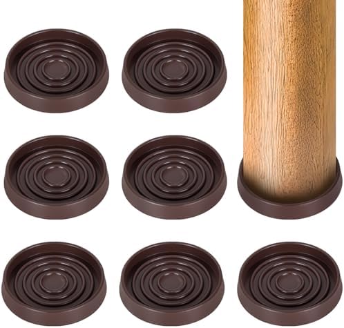 Non Slip Furniture Pads, 3x3 Caster Cups Furniture Leg Protectors, Anti ...