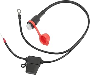 Amazon.com: Terminal Battery Charging Cord Fused Battery Waterproof ...