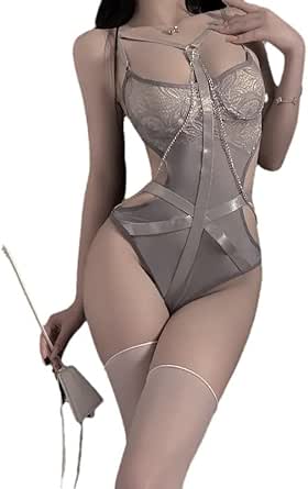 Amazon.co.jp: Ahegao Bondage Style Sexy Leotard, Extreme Lingerie, Women's, Erotic Underwear ...