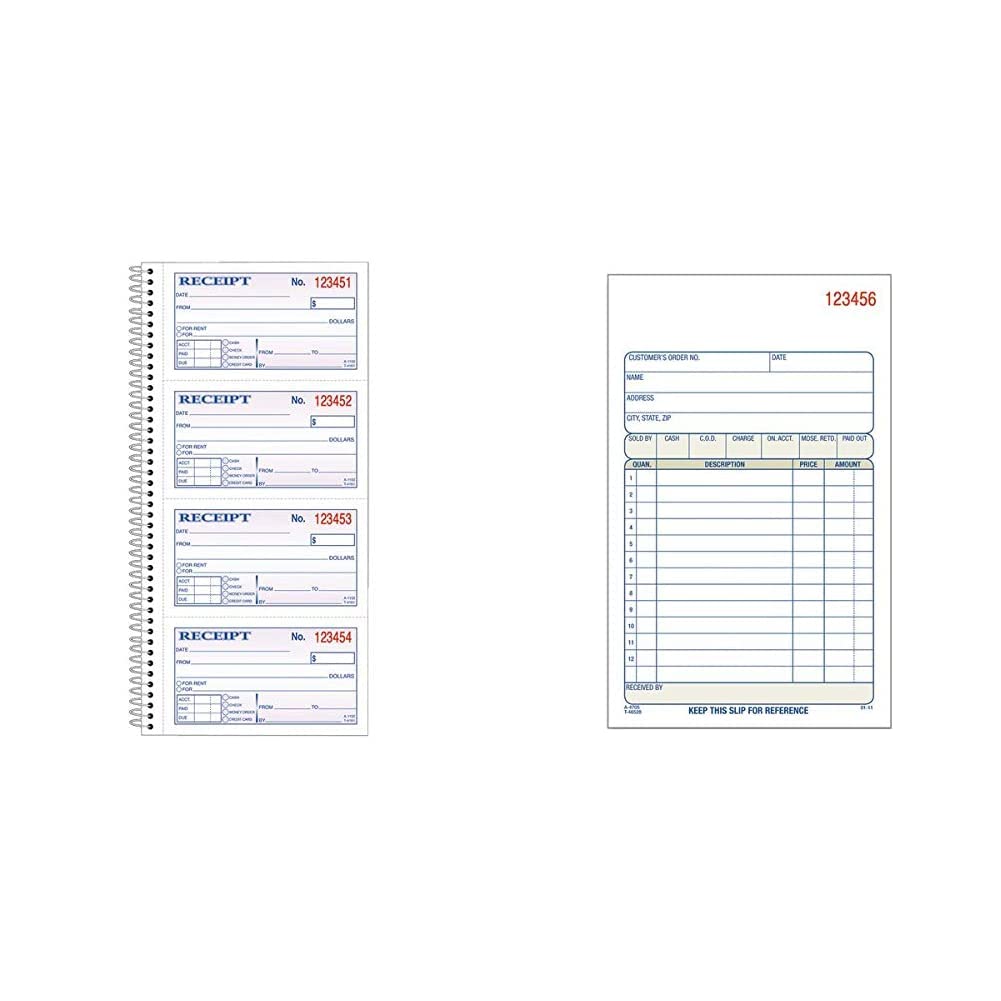 Adams Money and Rent Receipt Book (SC1152) and Adams Sales Order Book ...