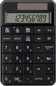 2 in 1 Wireless Numeric Keypad with Calculator Function, USB Financial ...