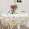 Amazon.com: cusugbaso Round Spring Tablecloth 70 inches - Floral Spring ...