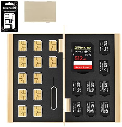 Amazon.com: BLUECRAFT SD/SIM Card 2 in 1 Hybrid Case (Max.21 Slots, 1 ...