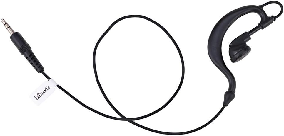 Amazon.com: UAYESOK 3.5mm Listen Only Earpiece for Radio Speaker Mic of ...