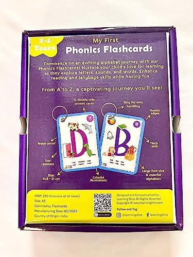 Phonics /Alphabet (ABC) Flashcards for 2 to 4 Year Old Kids ...
