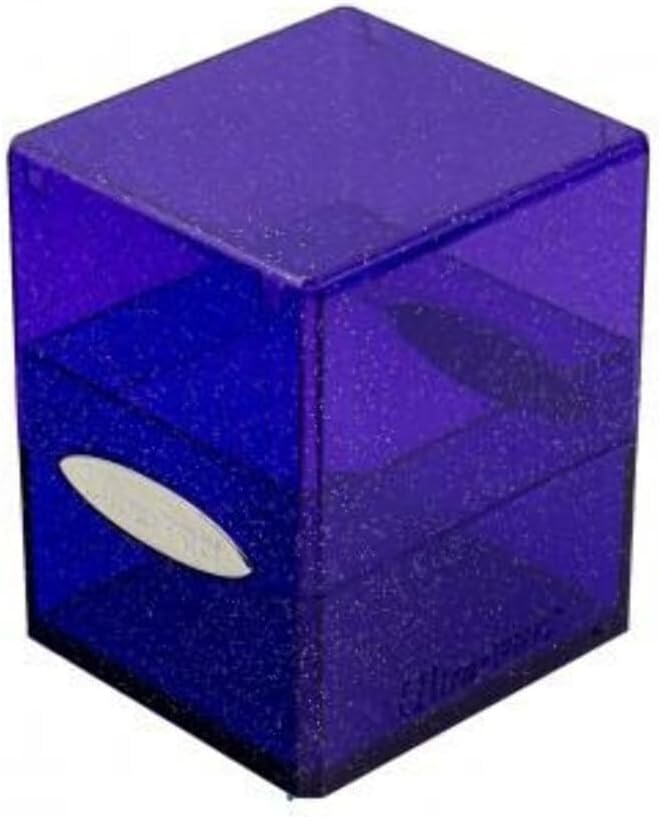Amazon.com: Ultra Pro - Glitter Purple Satin Cube Deck Box: Compact ...