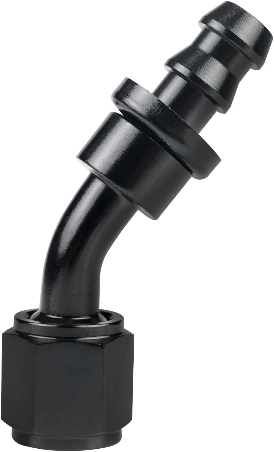 Amazon.com: Dexepe 6AN 45 Degree Push Lock Hose Fitting Fuel Line Hose ...