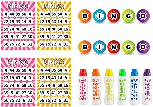 A4 Bingo Cards, Dabbers and Bingo Balls Edible Icing, Wafer or Wafer ...