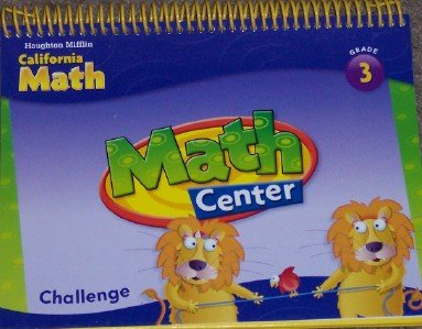 Amazon.com: Houghton Mifflin Mathmatics California: Math Centers Challenge L3 09: 9780618888870 ...
